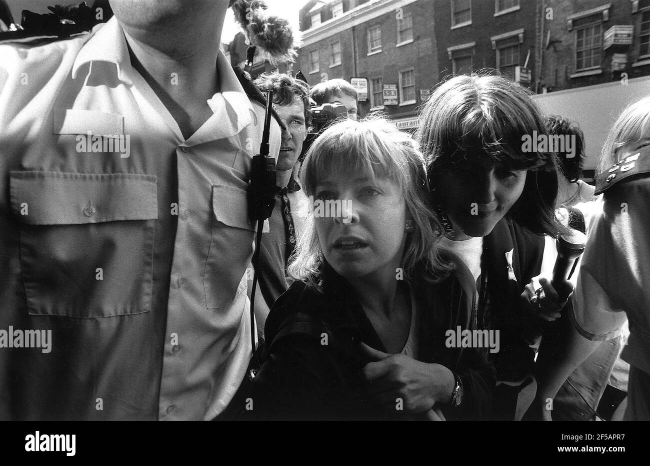 Jill Morrell arriving at Royal Scot Hotel Stock Photo - Alamy
