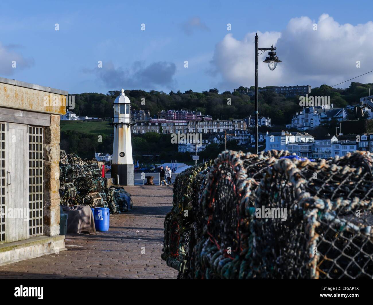 ST Ives Light house Stock Photo - Alamy