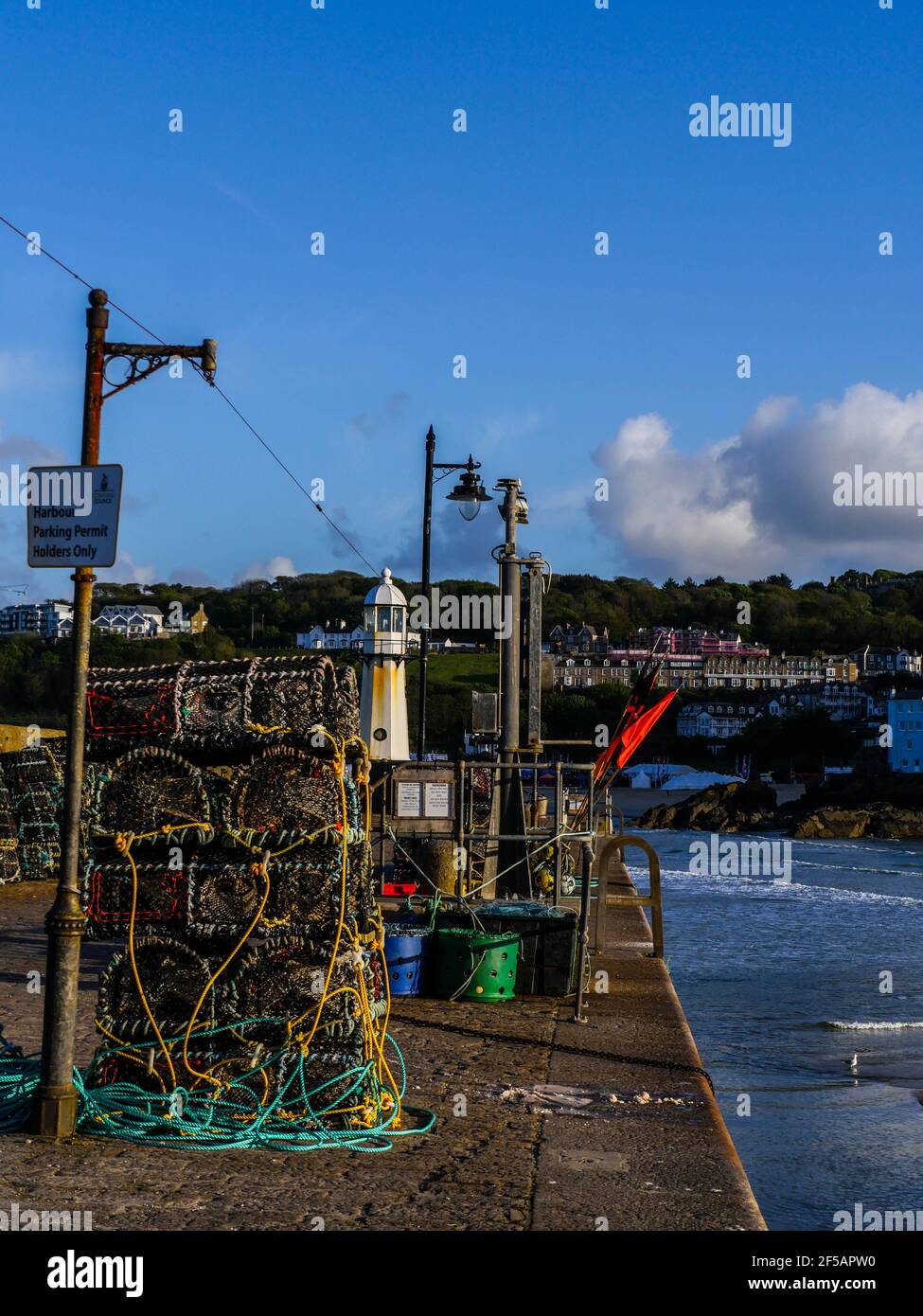 ST Ives Light house Stock Photo - Alamy