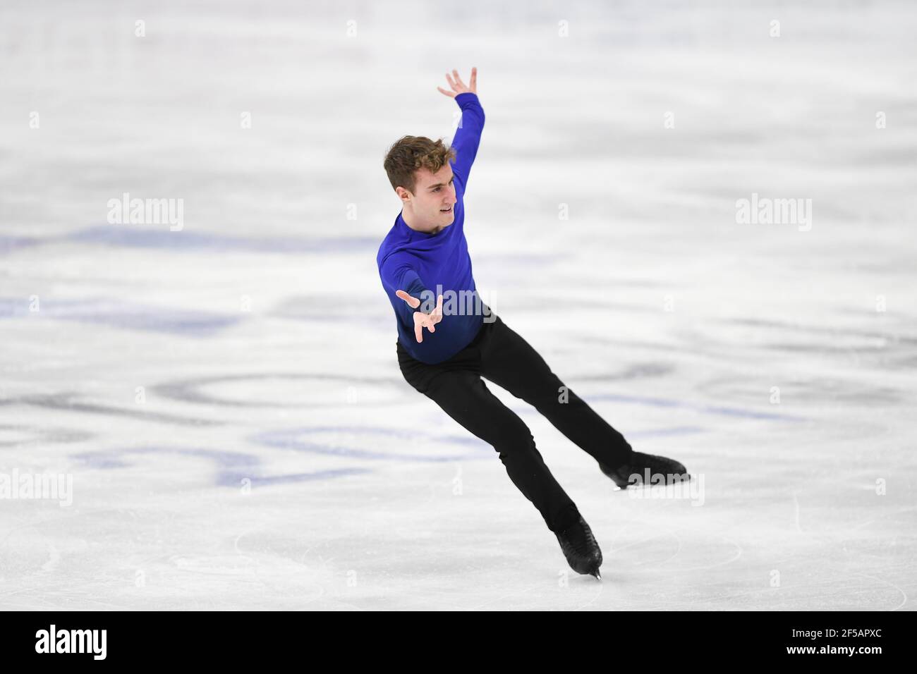 Matteo RIZZO Italy, during Men Short Program at the ISU World Figure ...