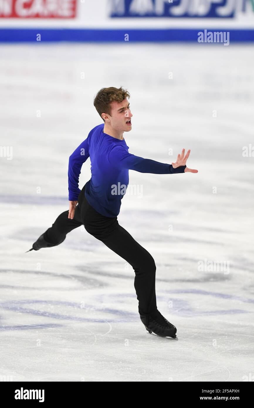 Matteo RIZZO Italy, during Men Short Program at the ISU World Figure ...