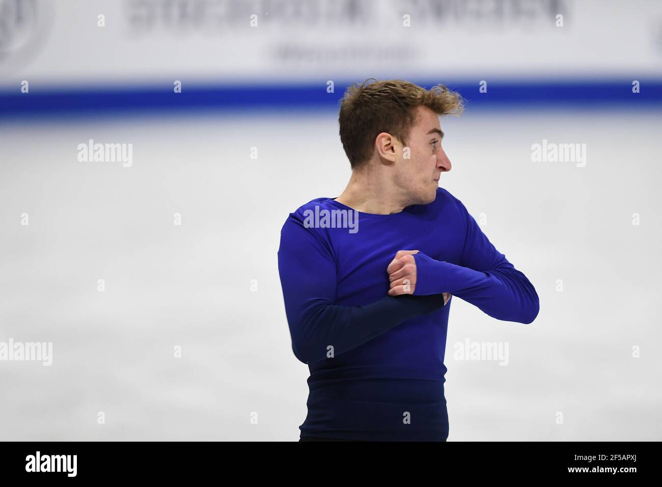 Matteo RIZZO Italy, during Men Short Program at the ISU World Figure ...