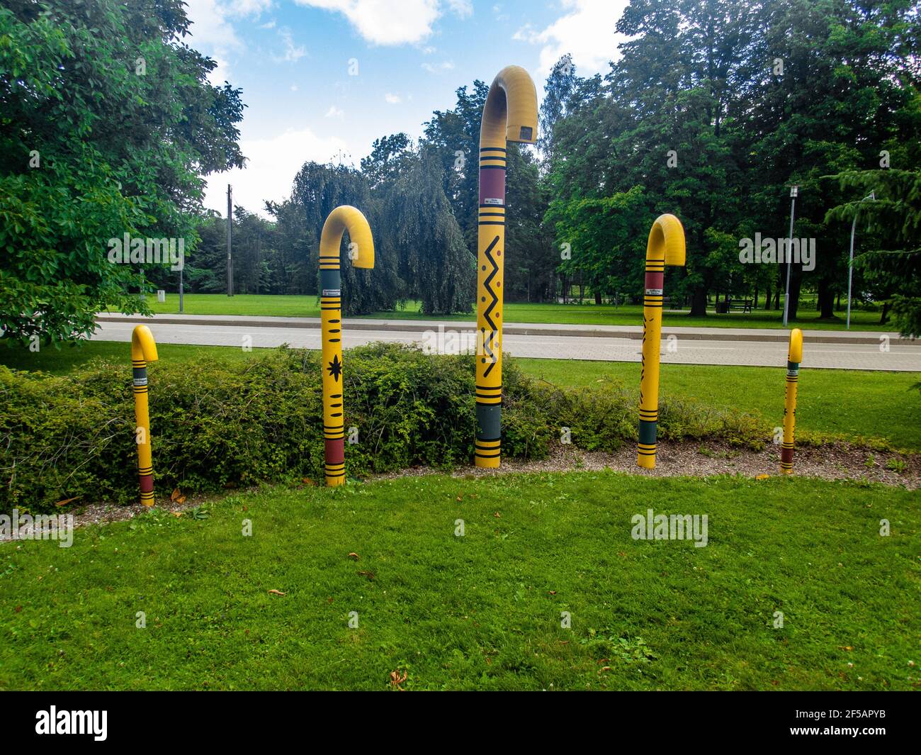 Sightseeing of Latvia. Cane Park is a popular tourist attraction and ...