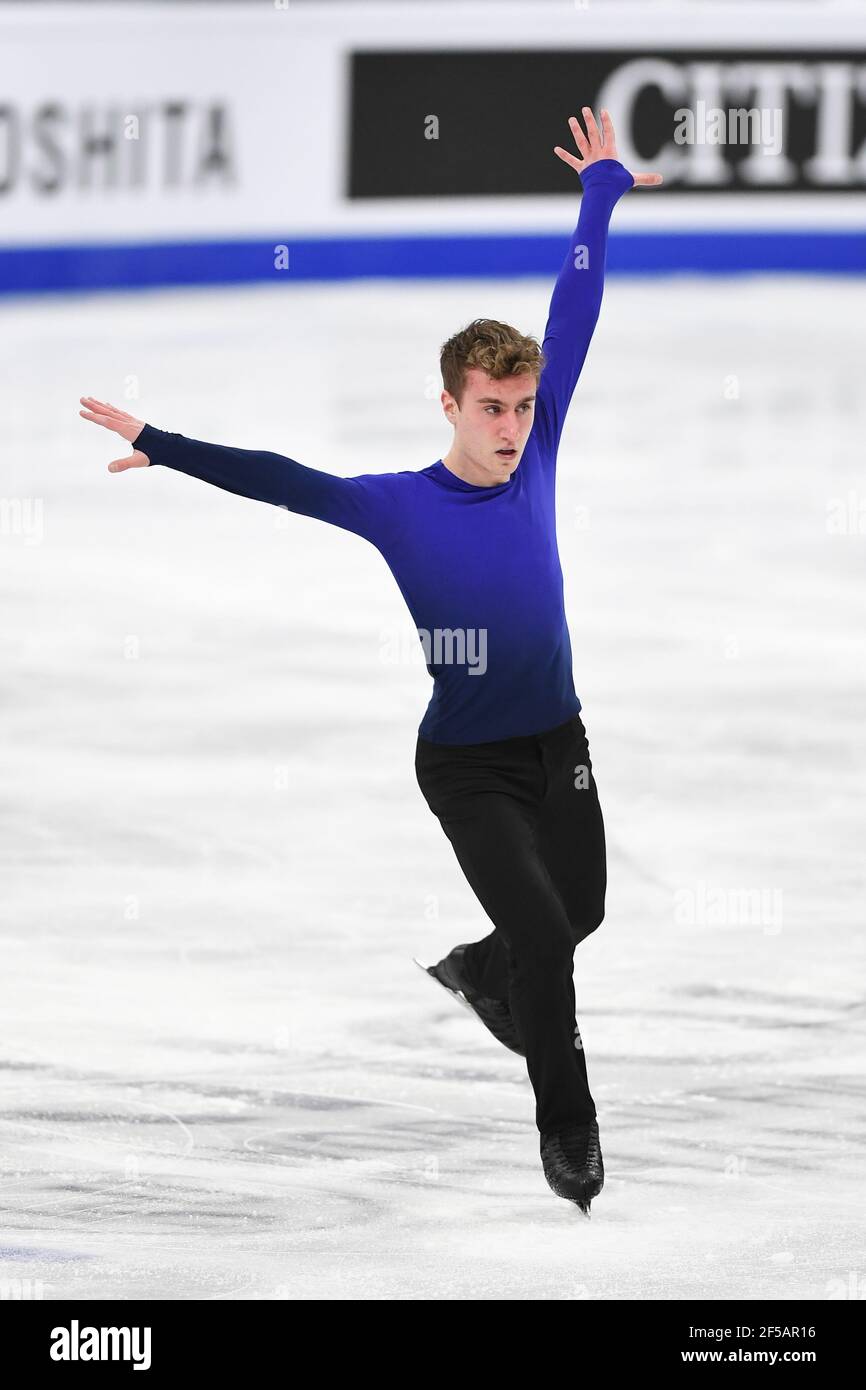 Matteo RIZZO Italy, during Men Short Program at the ISU World Figure ...