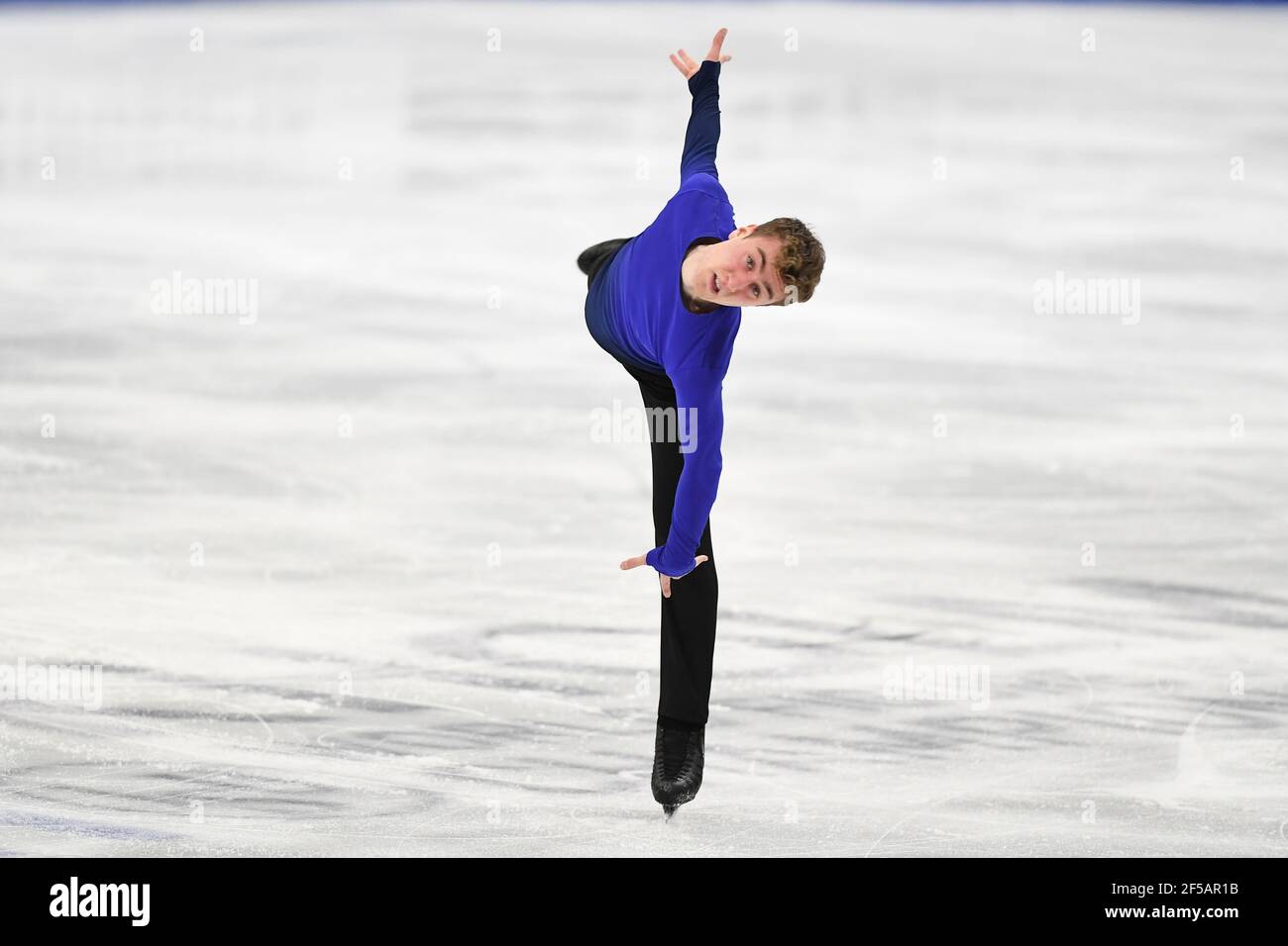 Matteo RIZZO Italy, during Men Short Program at the ISU World Figure ...
