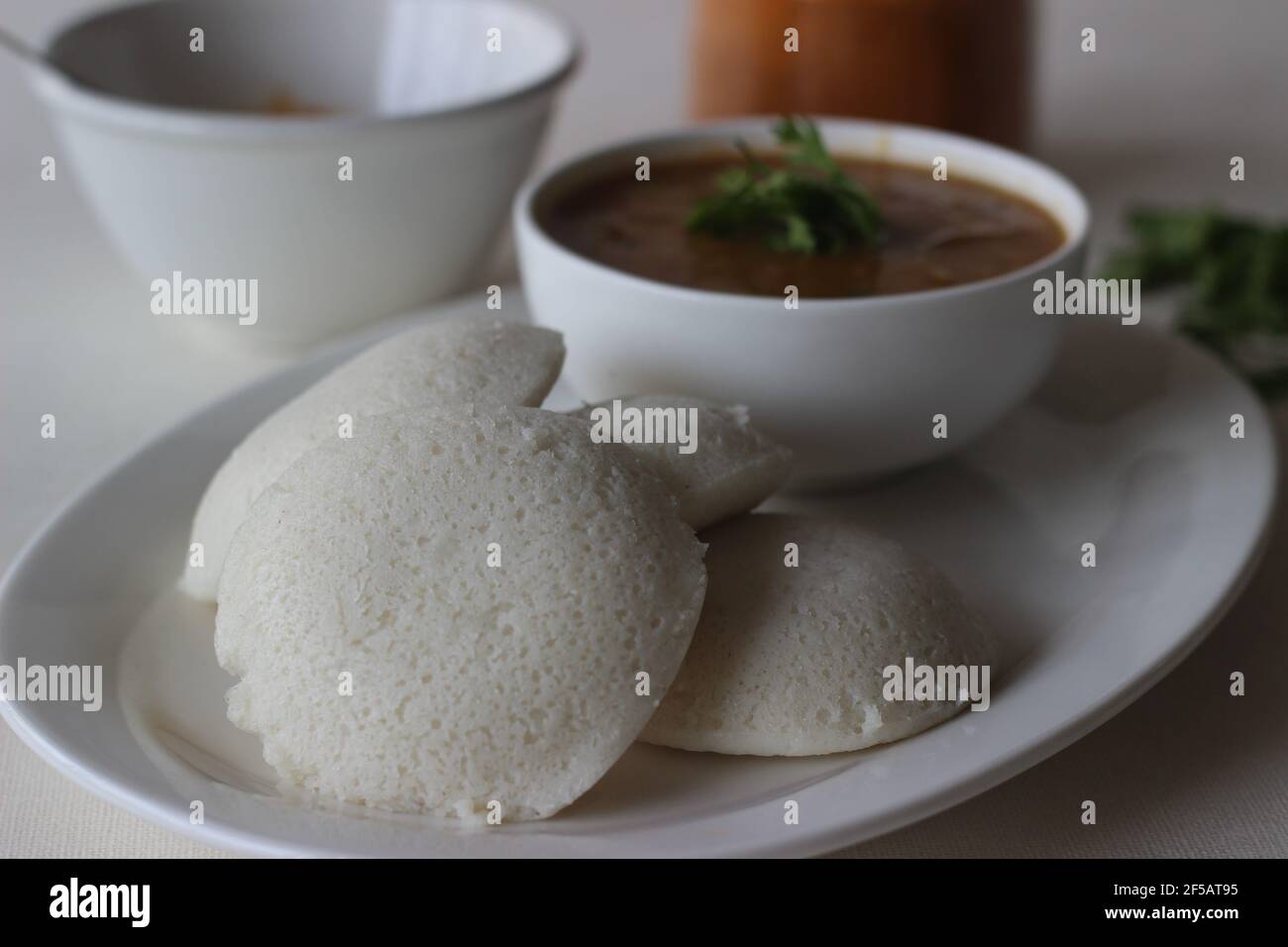 Idli or idly, a savoury rice cake from south of India. Made by steaming ...