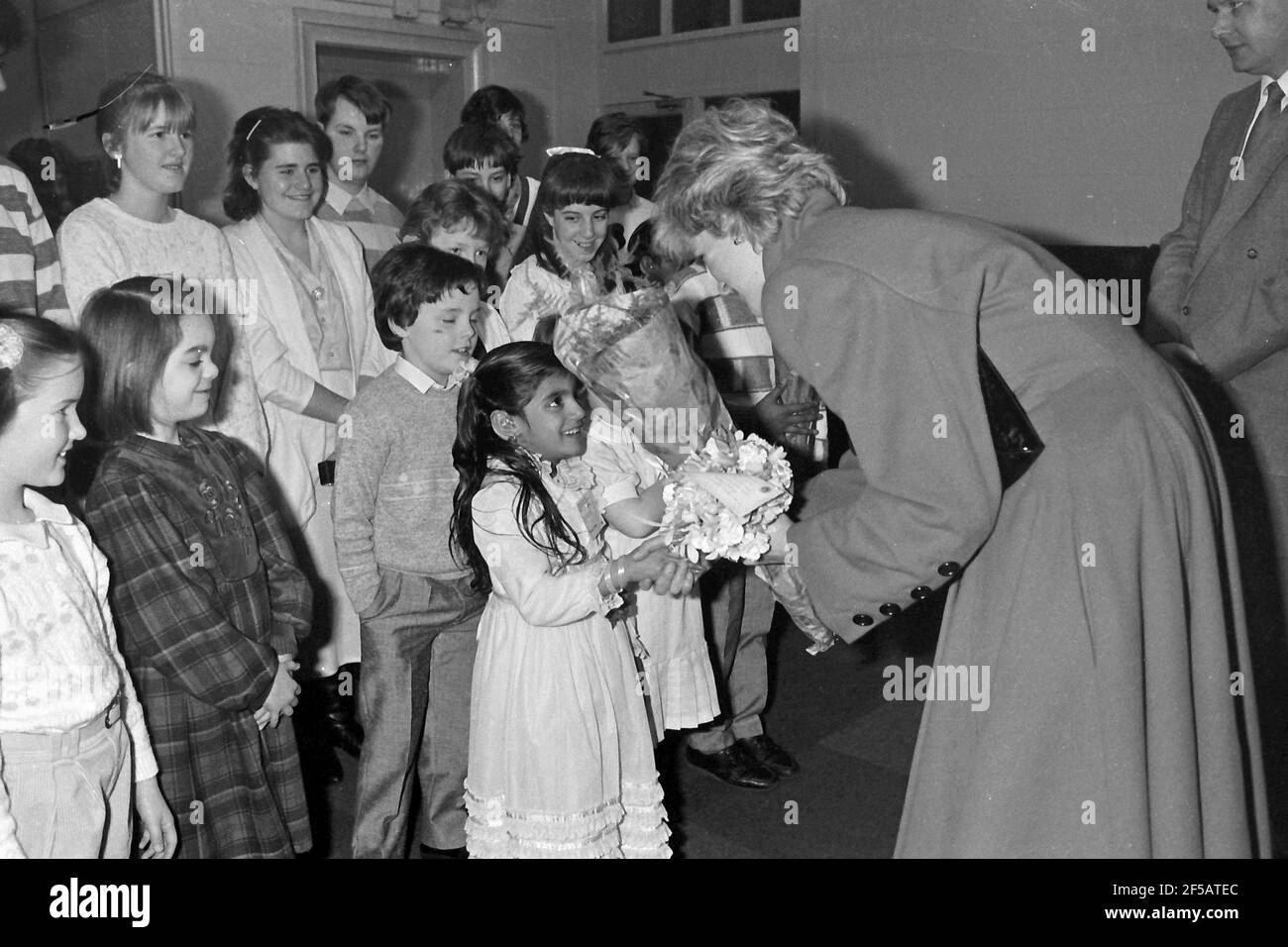 Princess Diana in Keighley in 1987/credit Simon Dewhurst for Hickes Ltd ...