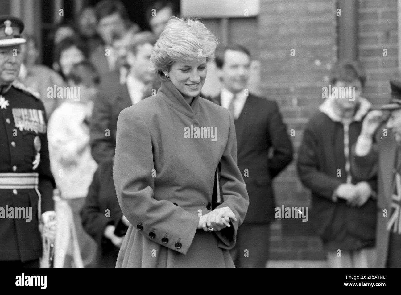 Princess Diana in Keighley in 1987/credit Simon Dewhurst for Hickes Ltd ...