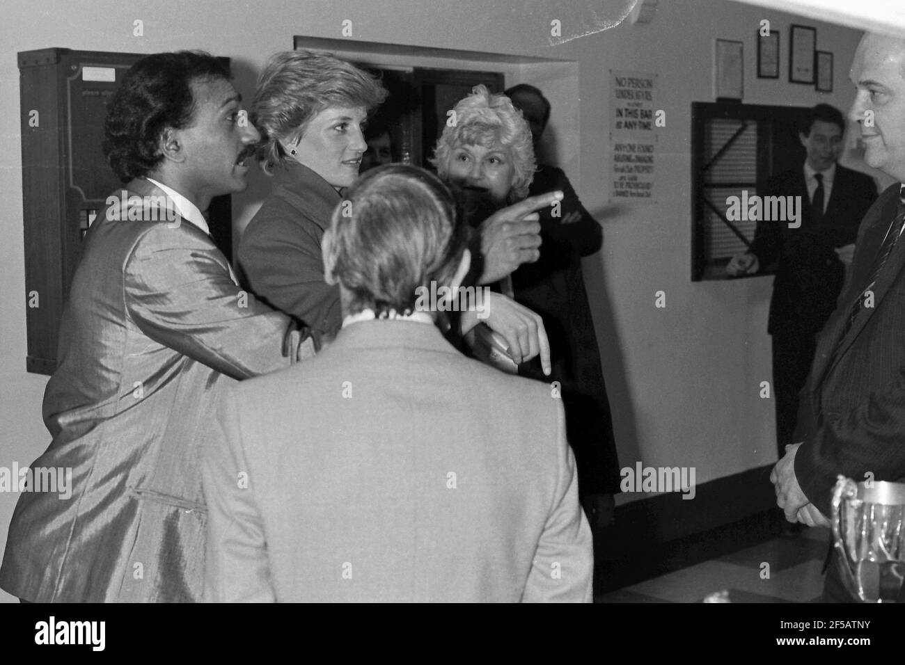 Princess Diana in Keighley in 1987/credit Simon Dewhurst for Hickes Ltd ...