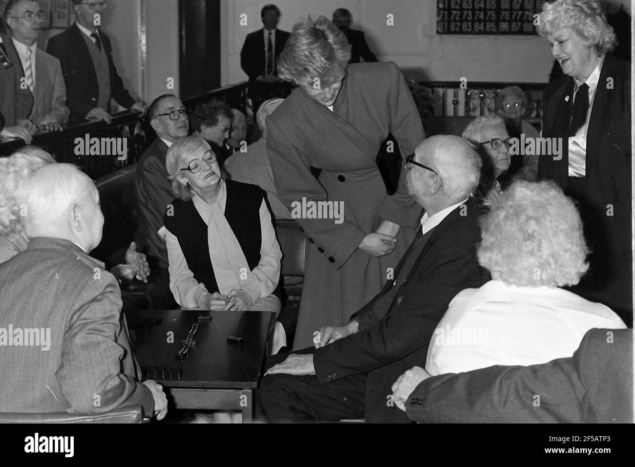 Princess Diana in Keighley in 1987/credit Simon Dewhurst for Hickes Ltd ...