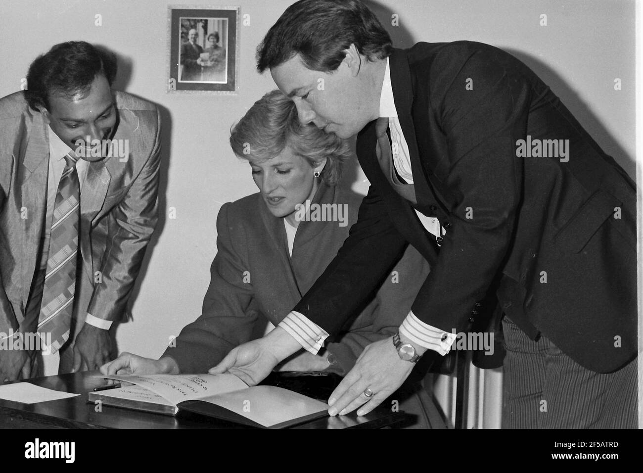 Princess Diana in Keighley in 1987/credit Simon Dewhurst for Hickes Ltd ...