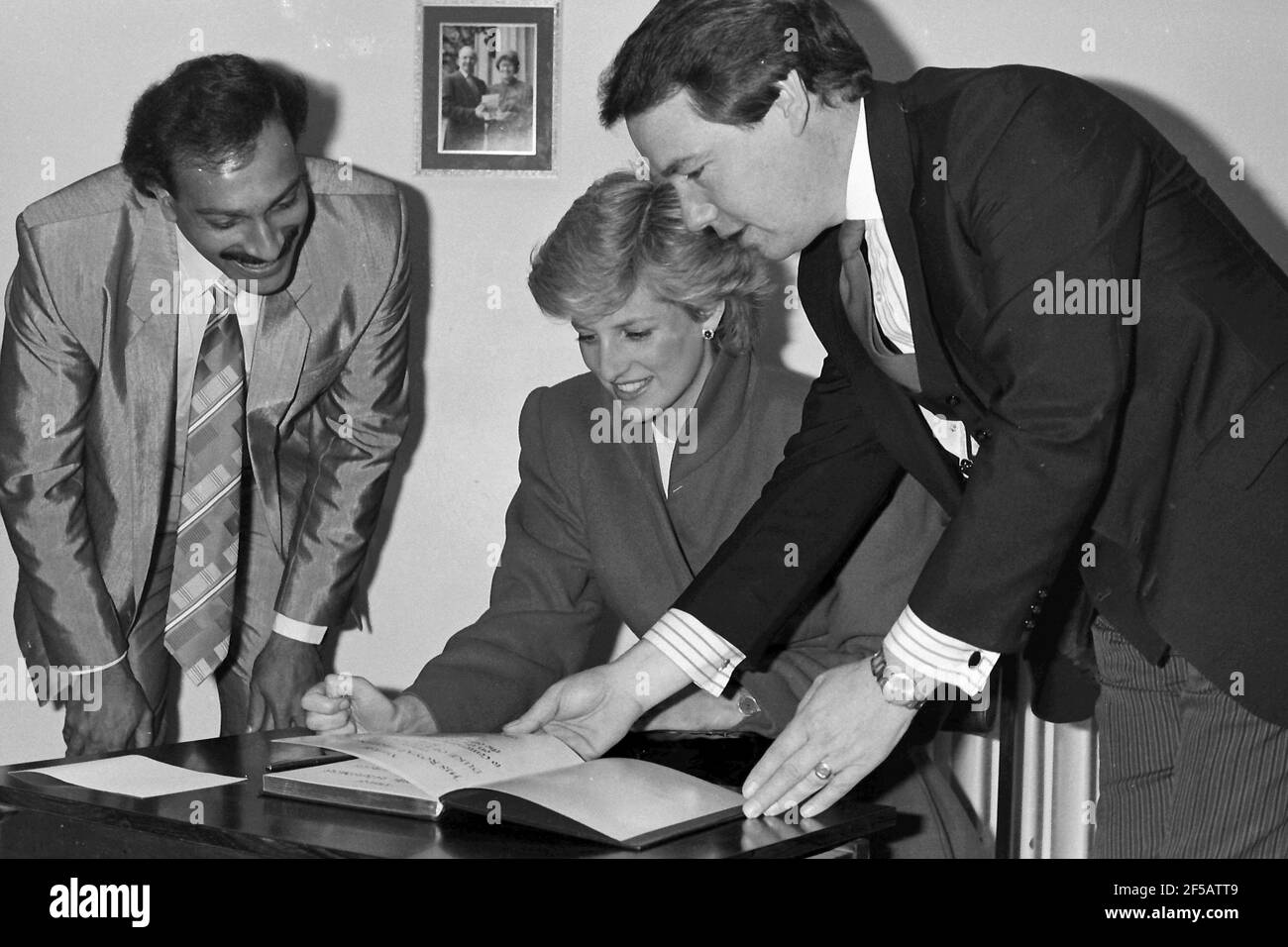 Princess Diana in Keighley in 1987/credit Simon Dewhurst for Hickes Ltd ...