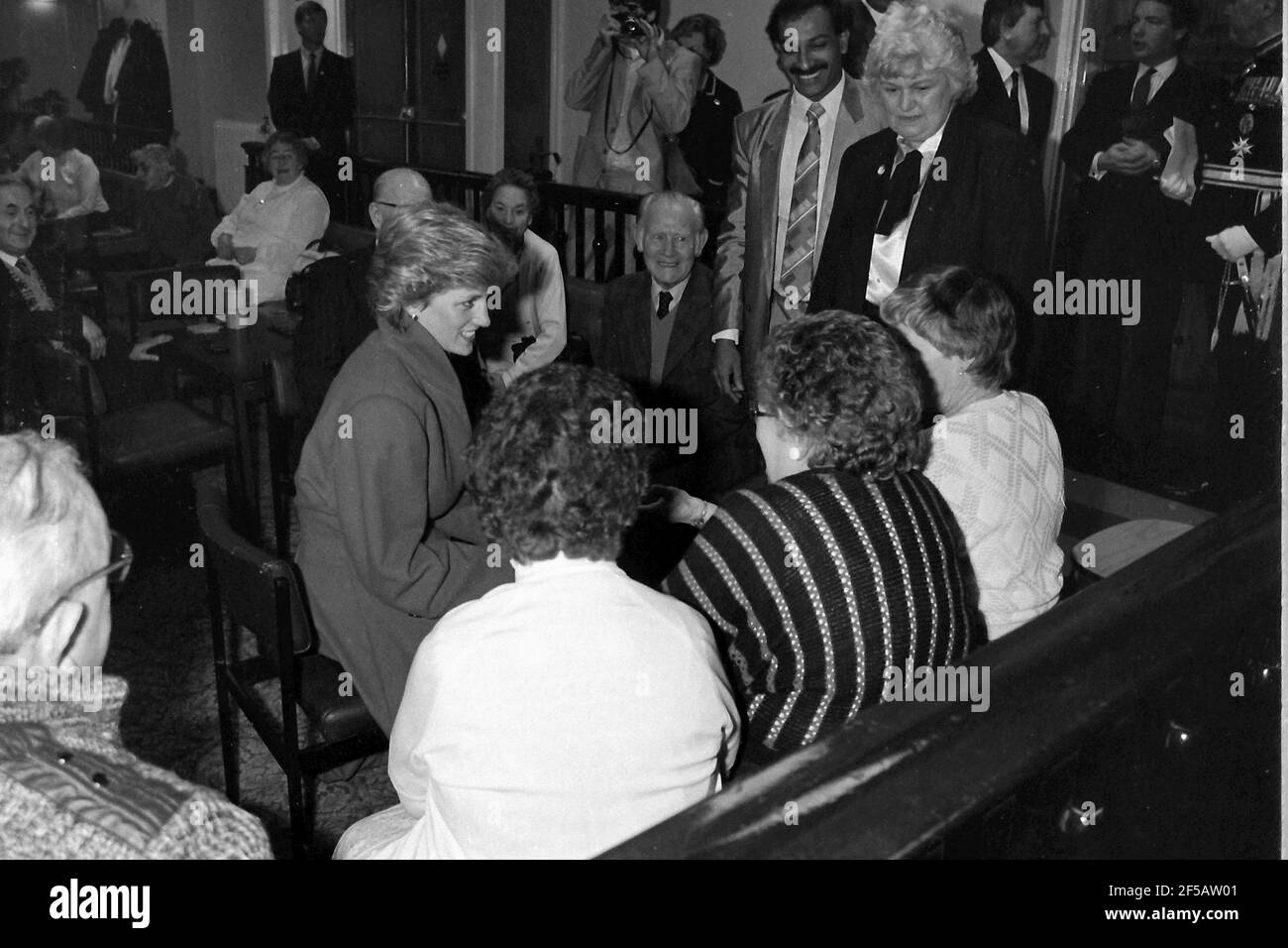 Princess Diana in Keighley in 1987/credit Simon Dewhurst for Hickes Ltd ...