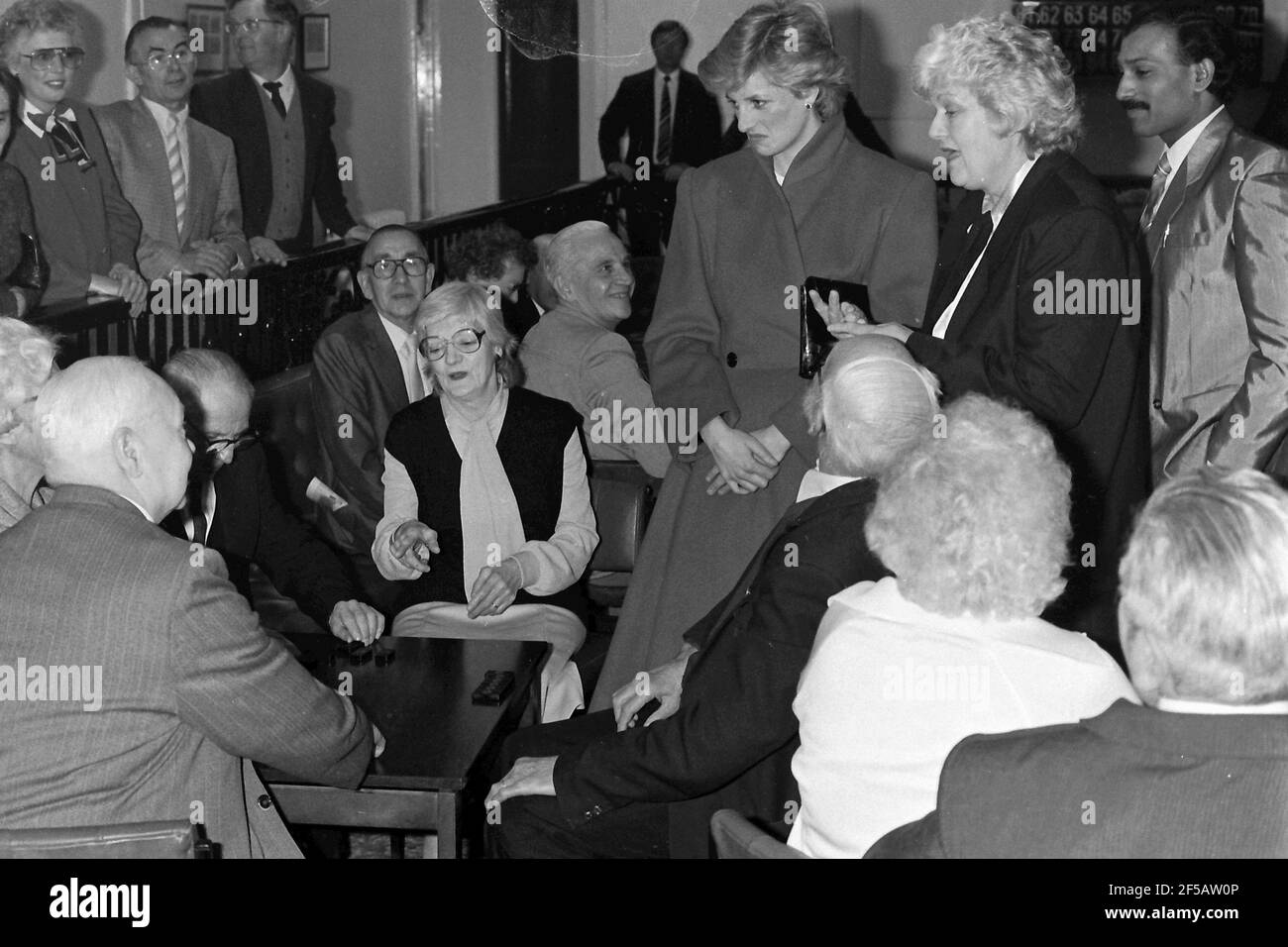 Princess Diana in Keighley in 1987/credit Simon Dewhurst for Hickes Ltd ...
