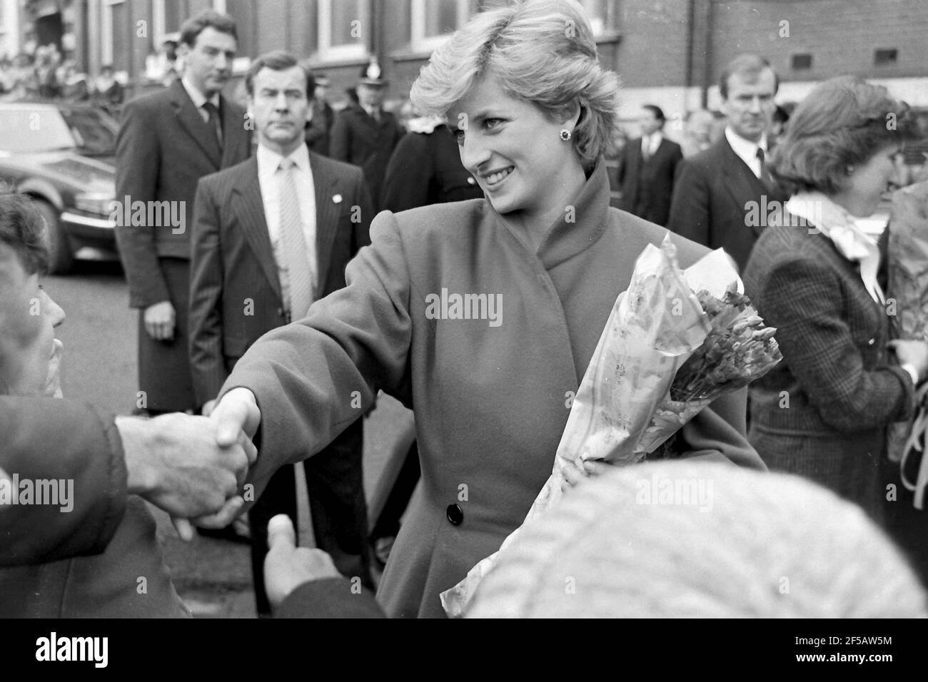 Princess Diana in Keighley in 1987/credit Simon Dewhurst for Hickes Ltd ...
