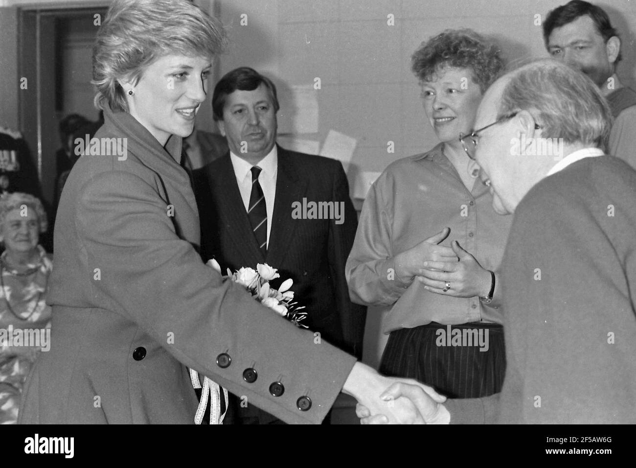 Princess Diana in Keighley in 1987/credit Simon Dewhurst for Hickes Ltd ...