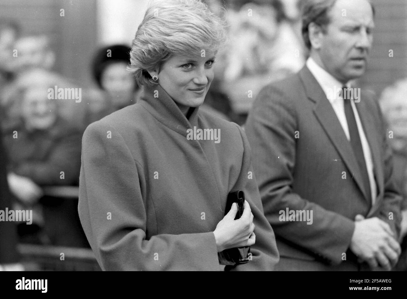 Princess Diana in Keighley in 1987/credit Simon Dewhurst for Hickes Ltd ...