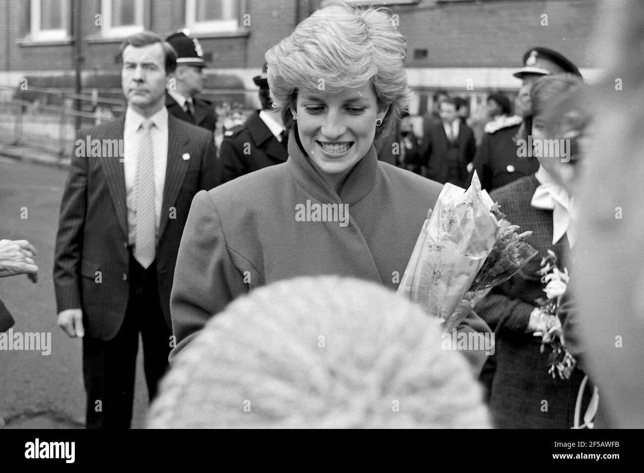 Princess Diana in Keighley in 1987/credit Simon Dewhurst for Hickes Ltd ...
