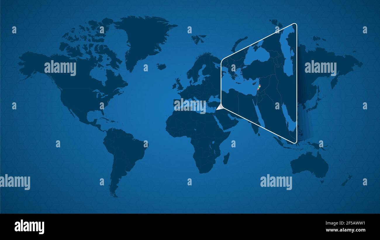 Lebanon on world map