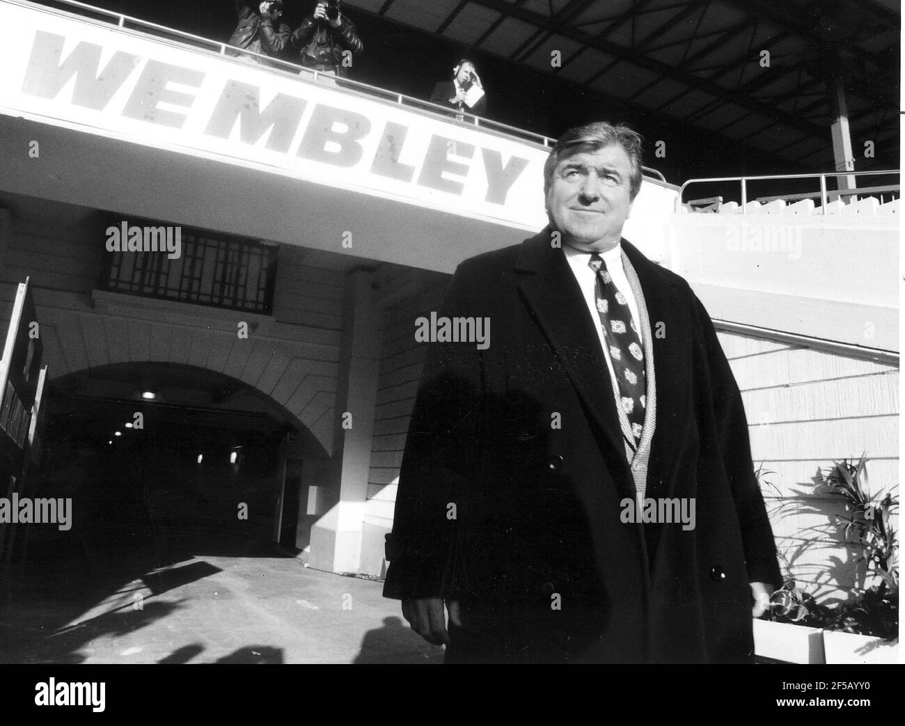 Terry Venables at Wembley Football Stock Photo - Alamy