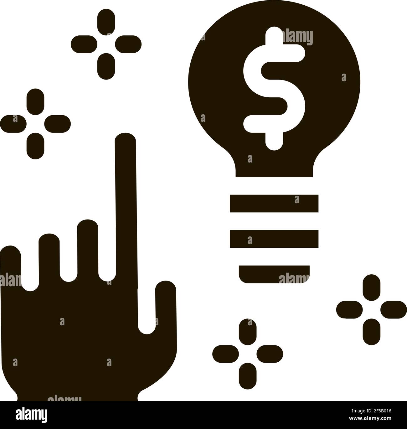 quick wit decision icon Vector Glyph Illustration Stock Vector Image ...