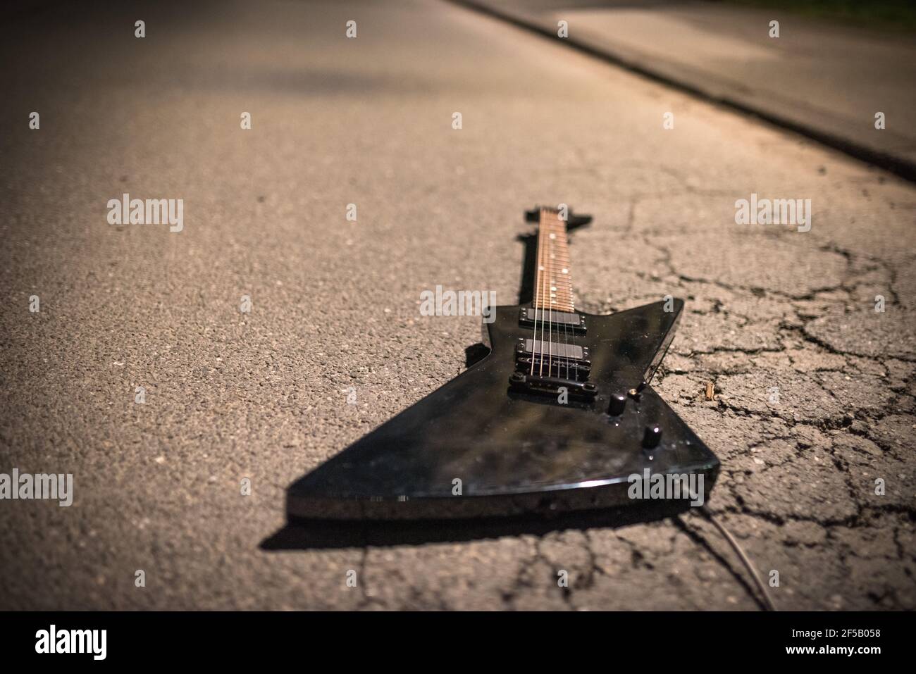 ESP Guitar on Street Stock Photo - Alamy