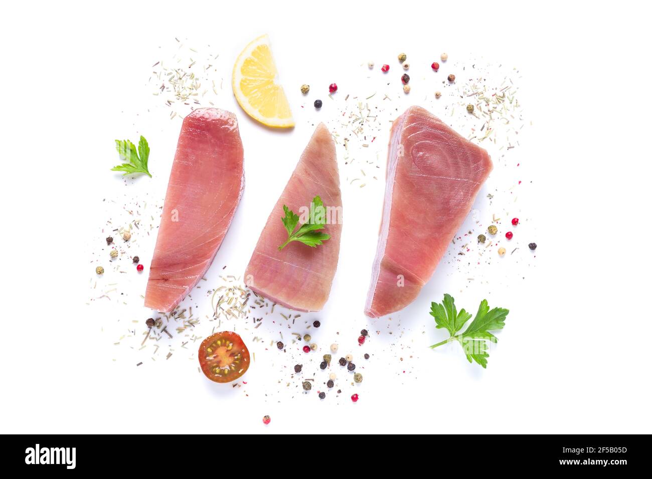 Top view tuna steak hi-res stock photography and images - Alamy