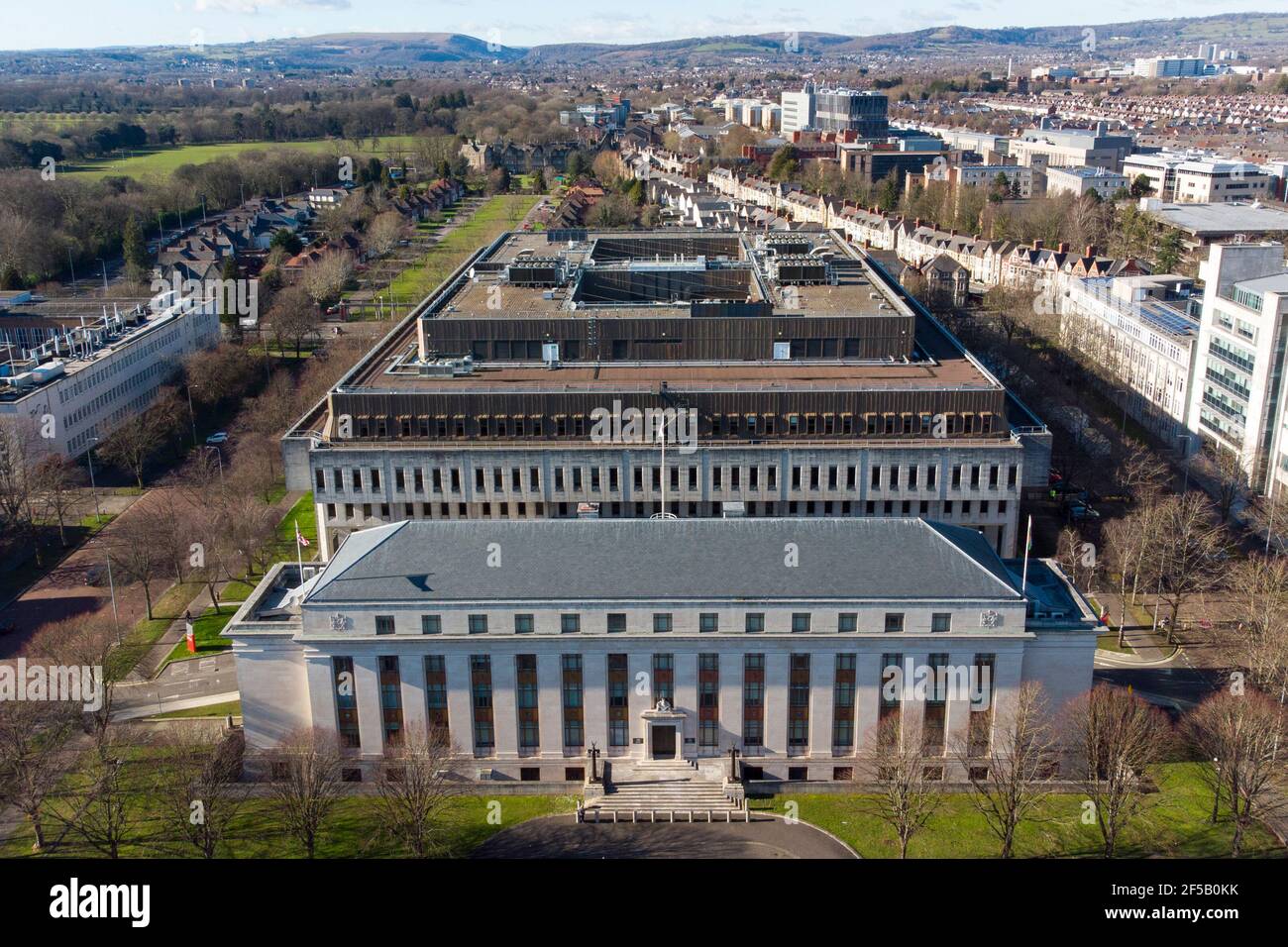 Welsh government cathays park hi-res stock photography and images - Alamy