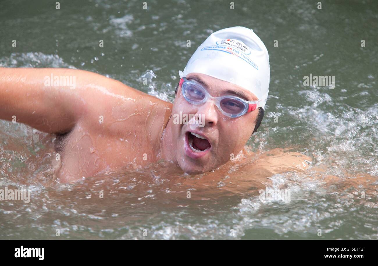 David walliams swimming cap hi-res stock photography and images - Alamy