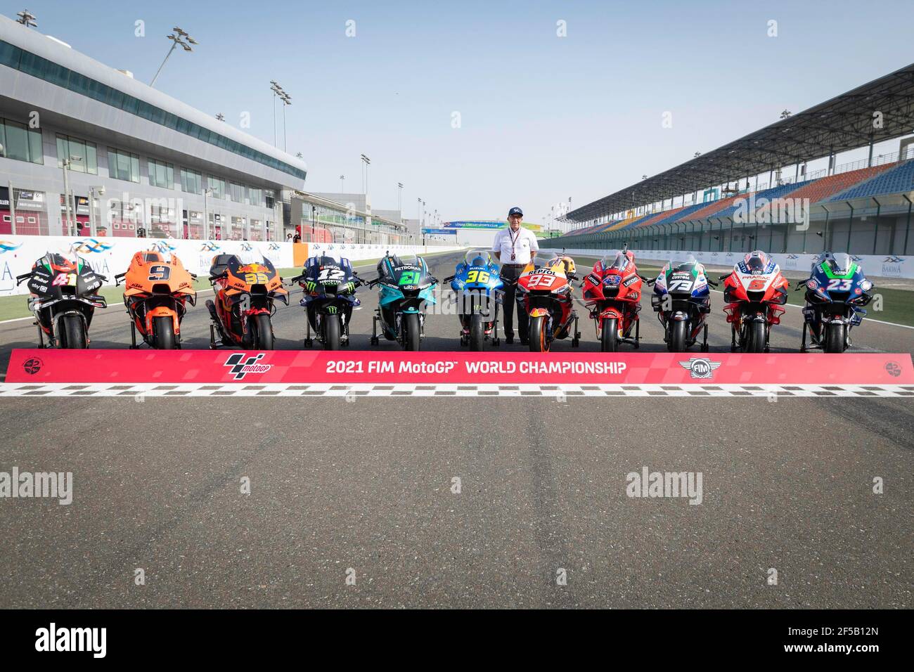 Doha, Qatar. 25th Mar, 2021. Press conference for MotoGP Barwa Grand ...