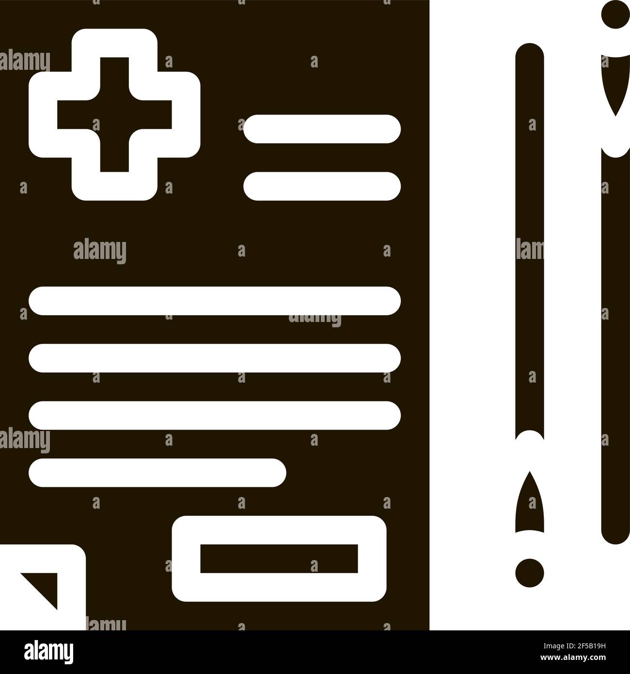 acupuncture medical referral icon Vector Glyph Illustration Stock ...