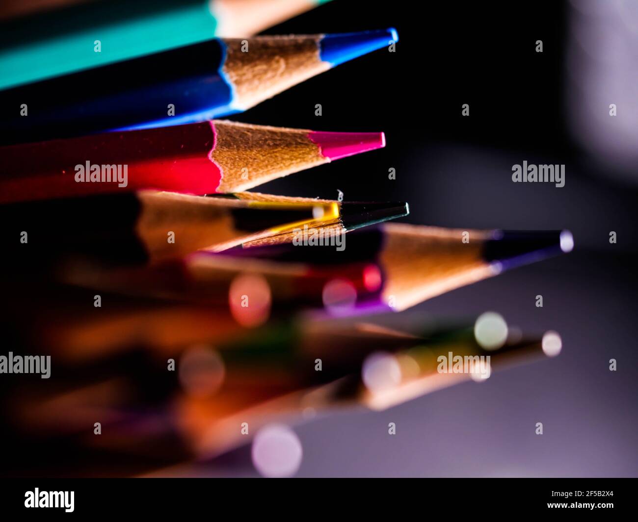Colored pencils background Stock Photo - Alamy