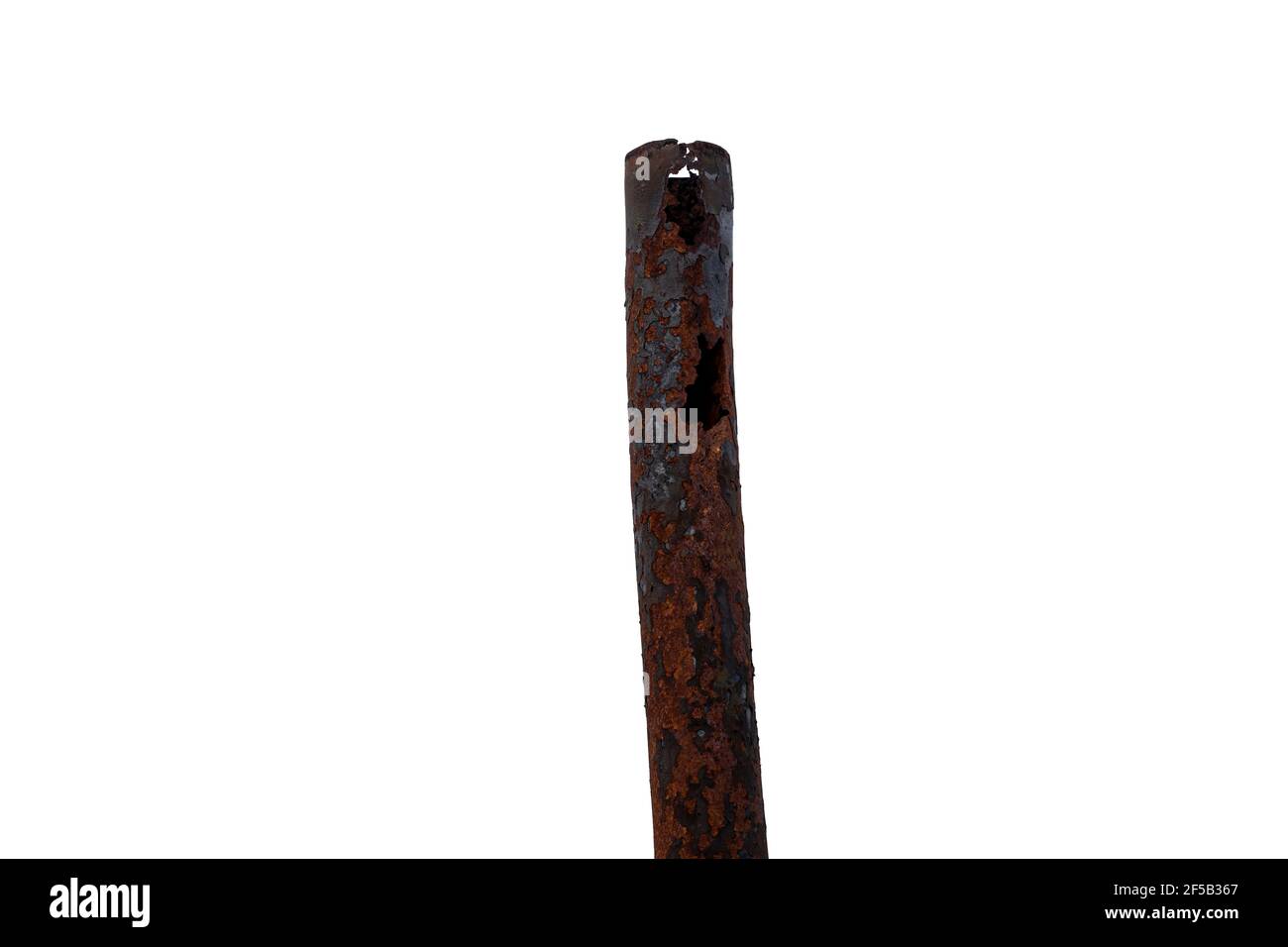 old rusty pipe isolated on a white background. High quality photo Stock ...