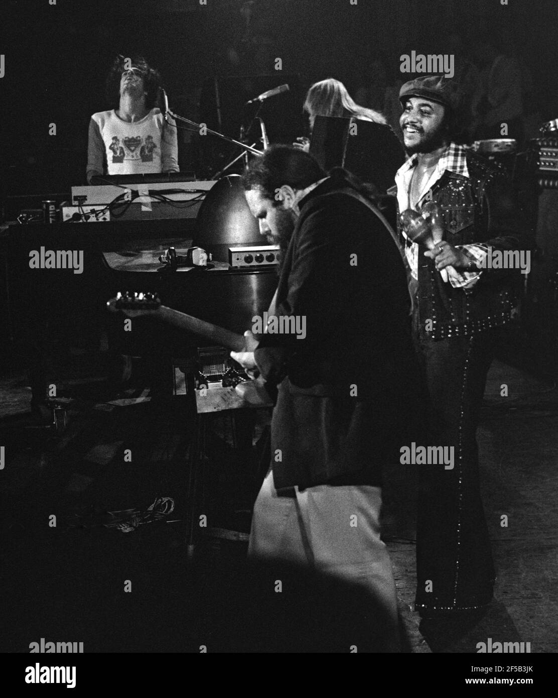 Royce Jones (most right) of Steely Dan live in Los Angeles July 1974 ...