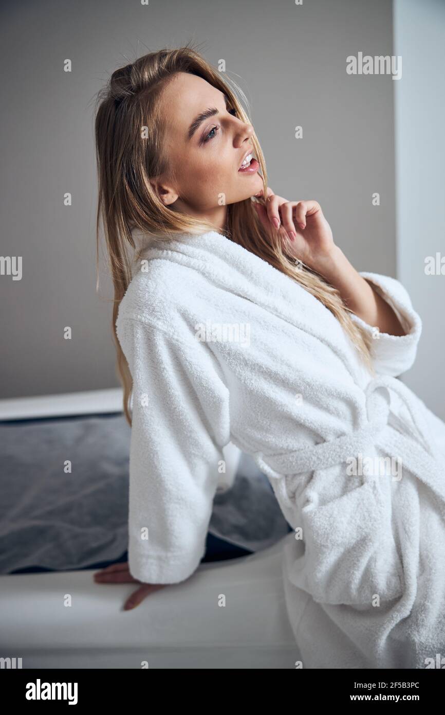 Spa client lost in hi-res stock photography and images - Alamy