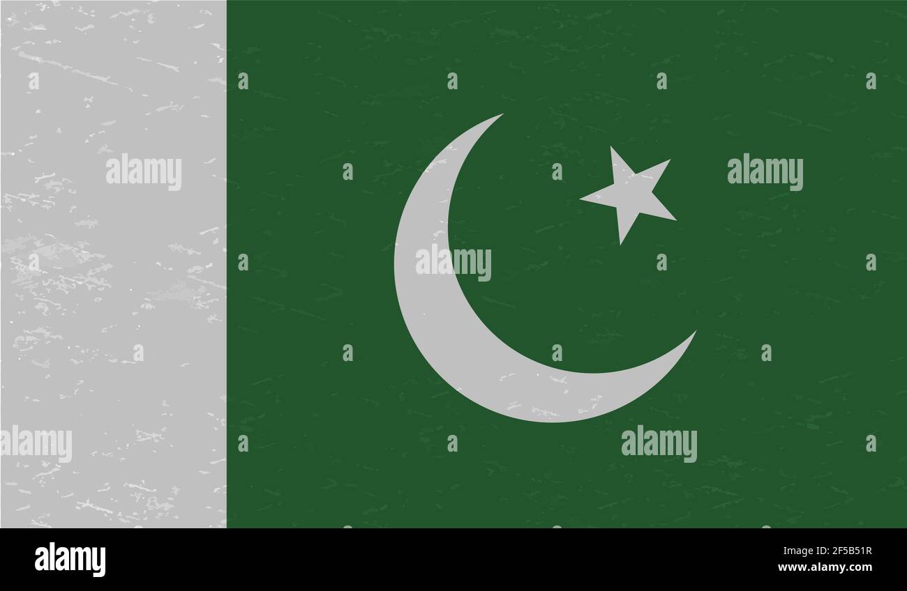 Pakistan national flag created in grunge style Stock Vector Image & Art ...