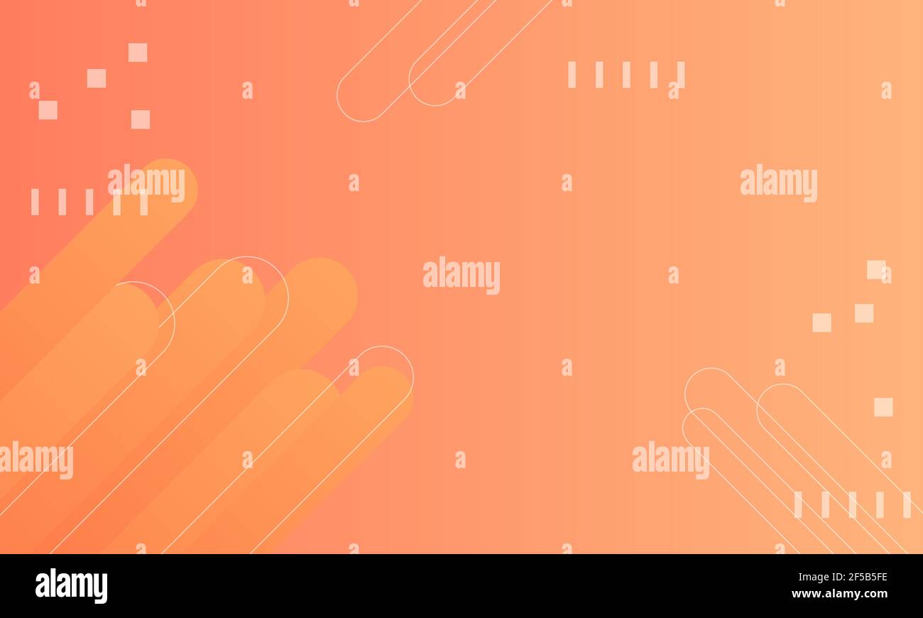 Orange gradient geometric background. Design for your business advert ...