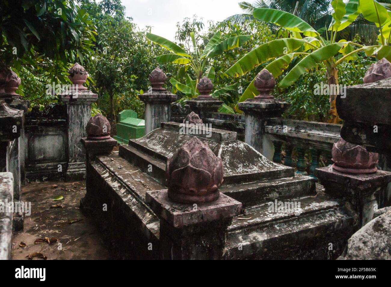 Grave site in the middle of the jungle of Cambodia. Particularly ...