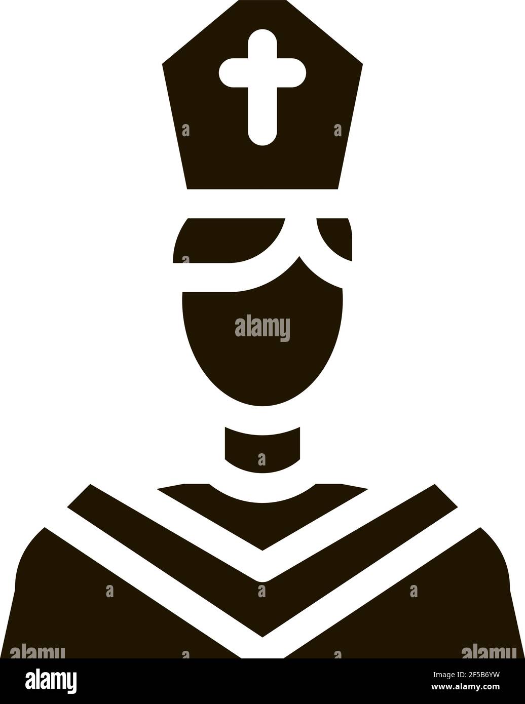 priest preacher icon Vector Glyph Illustration Stock Vector Image & Art ...