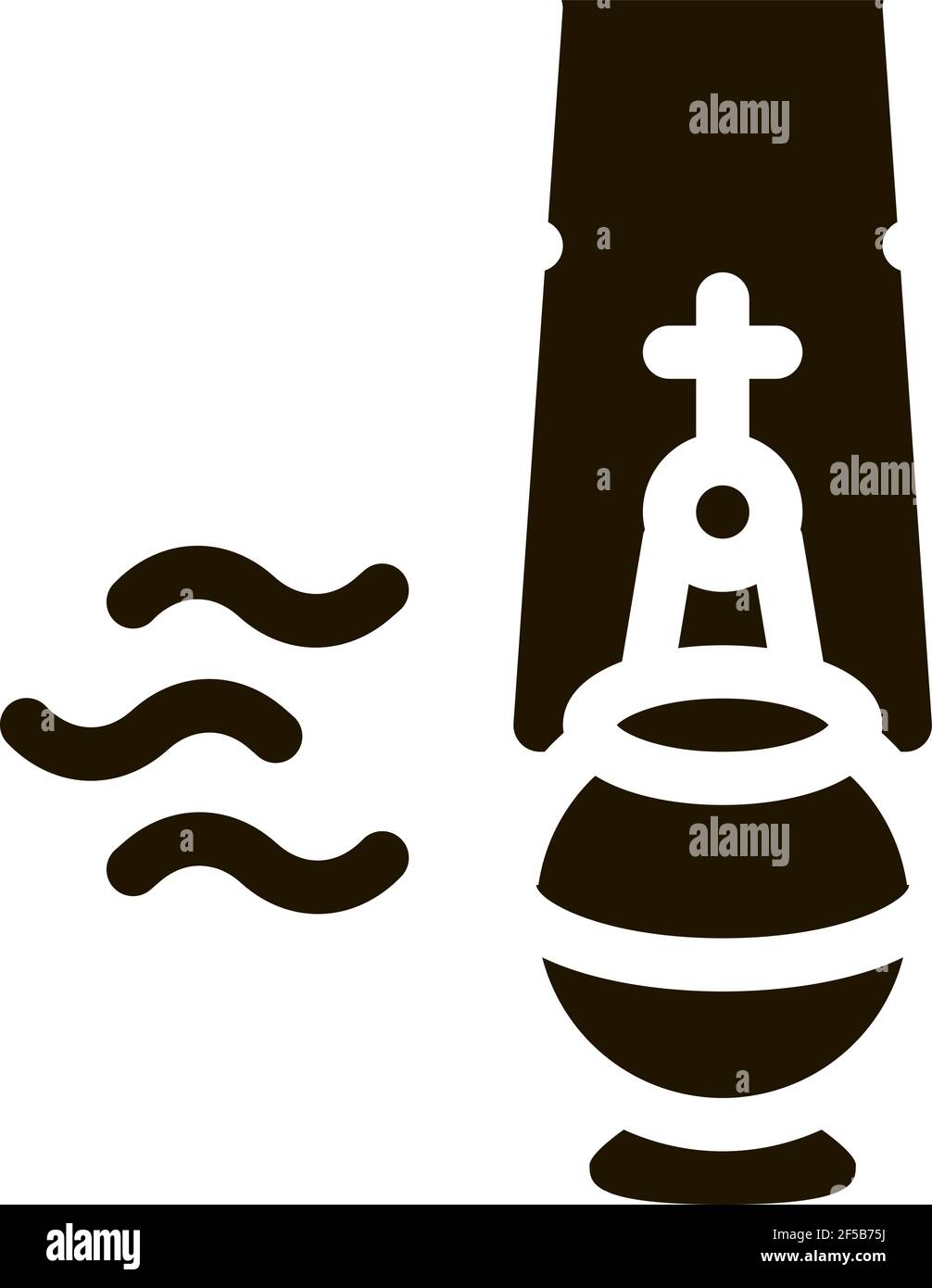 holy incense icon Vector Glyph Illustration Stock Vector Image & Art ...