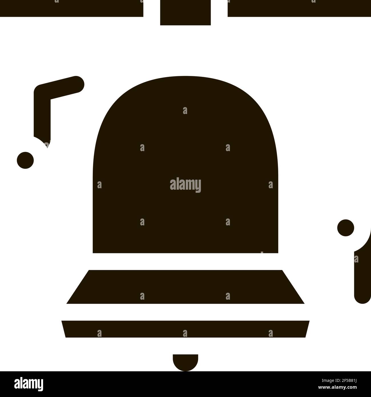 church bells icon Vector Glyph Illustration Stock Vector Image & Art ...