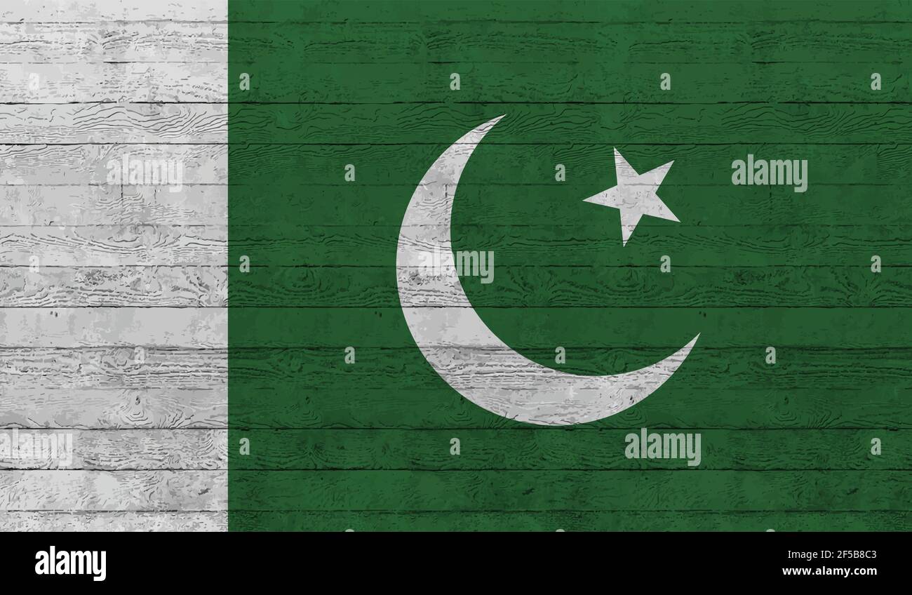 Pakistan national flag created in grunge style Stock Vector Image & Art ...