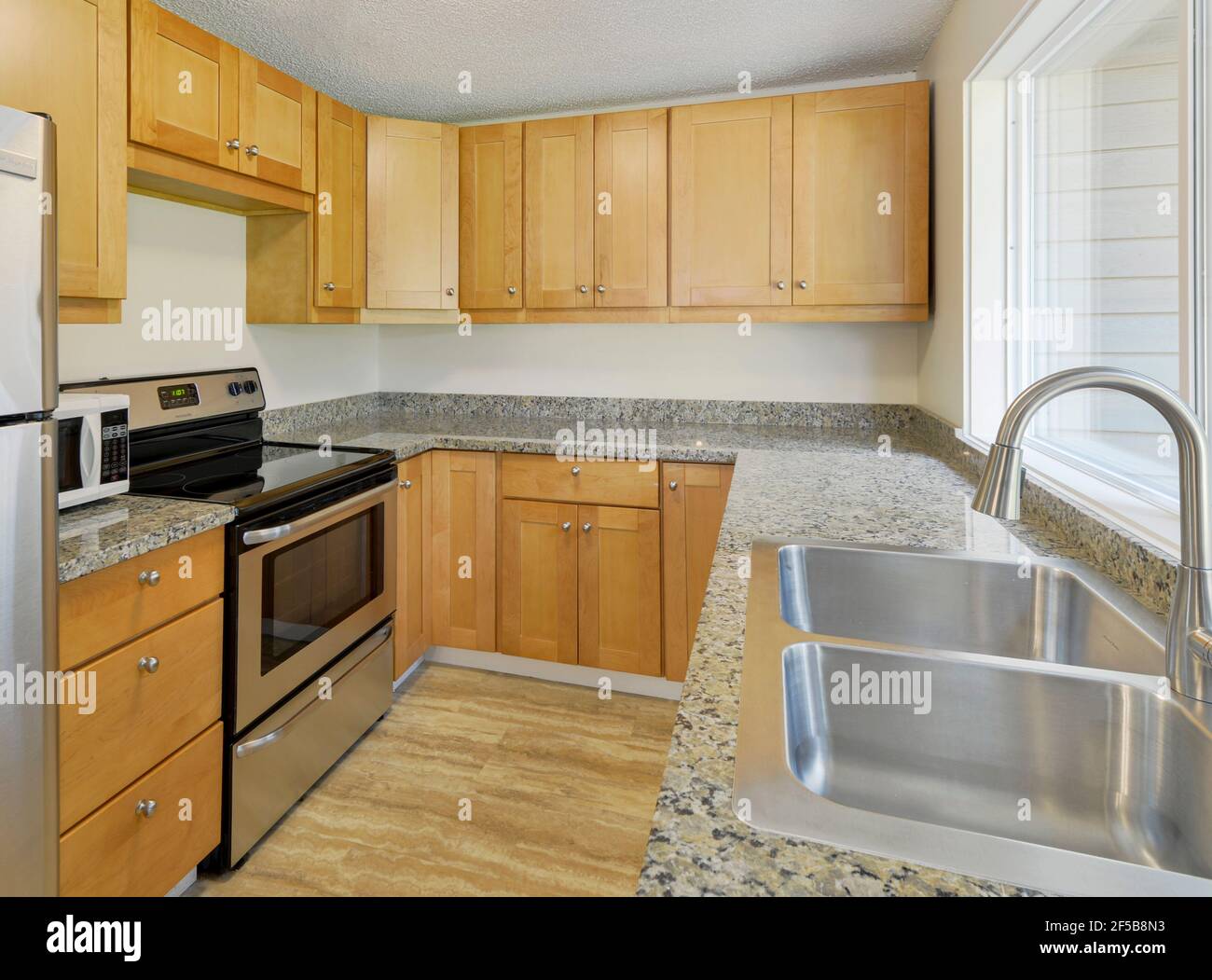 Modern residential kitchen interior Stock Photo - Alamy