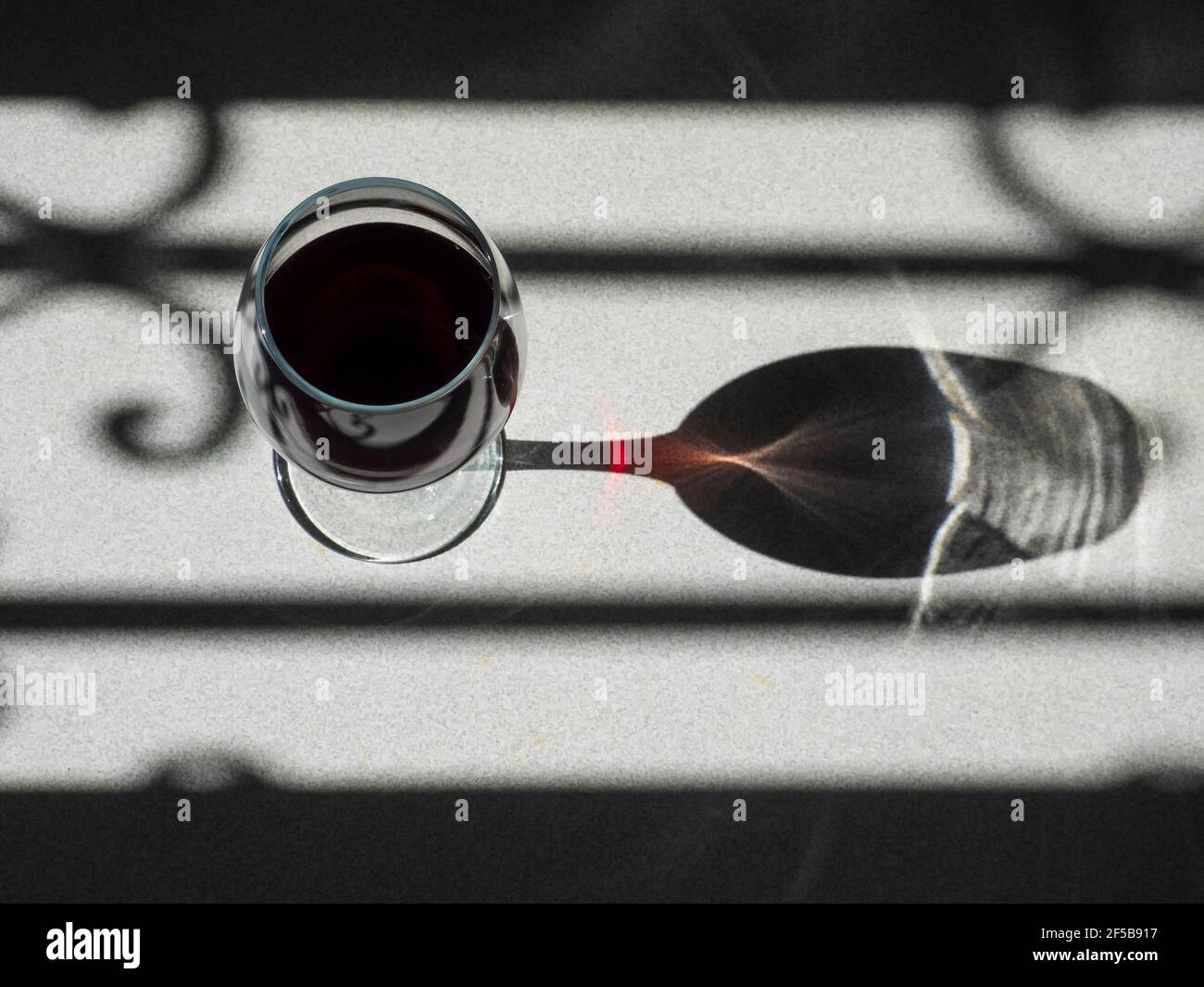 Wine Glass Reflection Photography