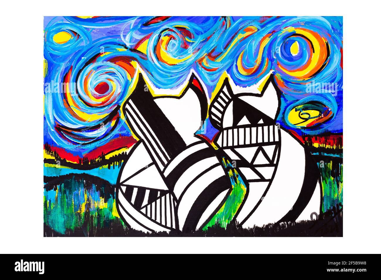 Art abstract posters. Illustration of geometric shapes, objects and ...