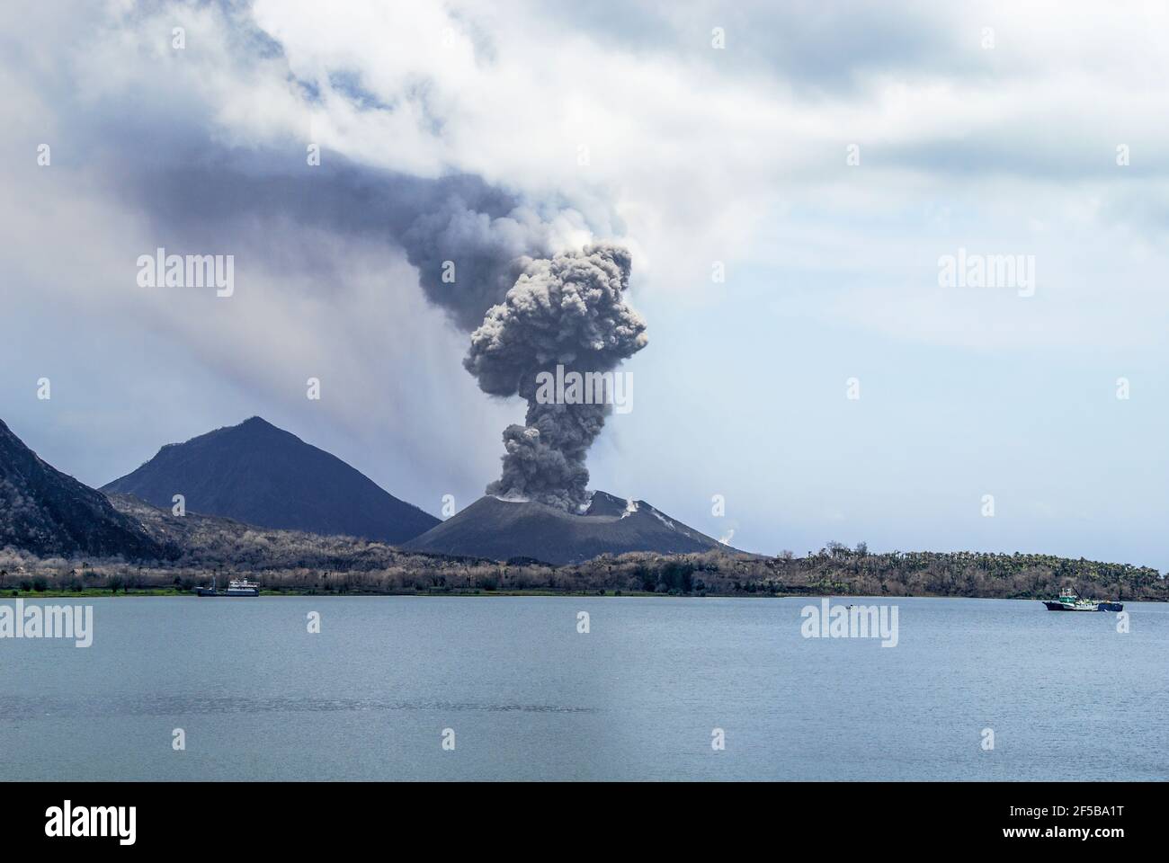 Mt Tavurvur active volcano. Rabaul; Papua New Guinea Stock Photo - Alamy