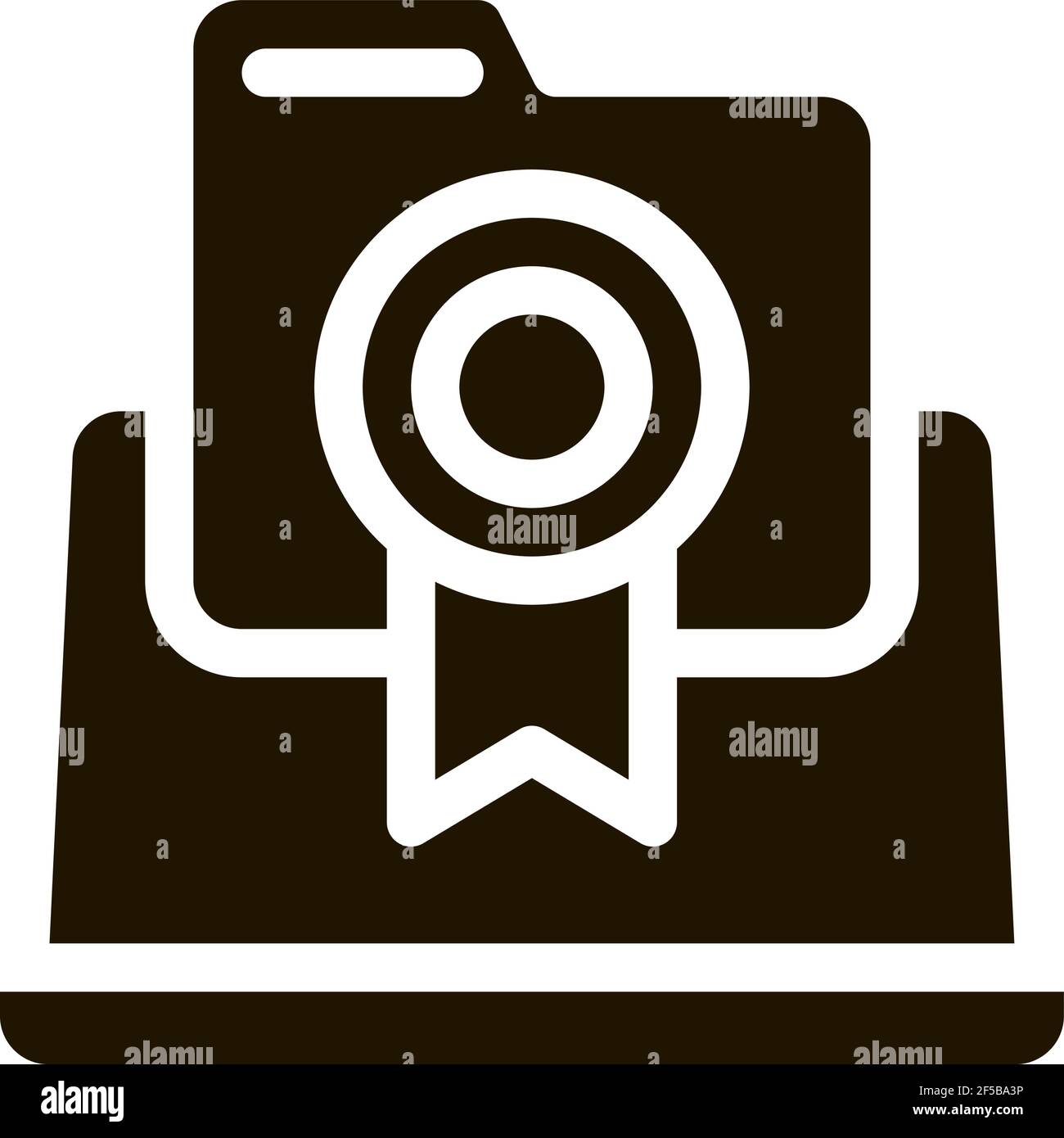 laptop screen screenshot icon Vector Glyph Illustration Stock Vector ...