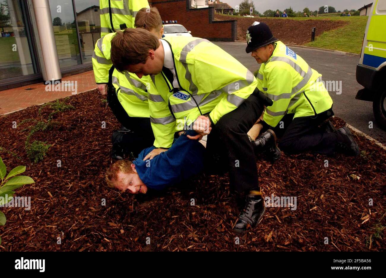 MARTIN WYNESS FROM KENDAL IS ARRESTED BY POLICE AFTER PROTESTING TO ...