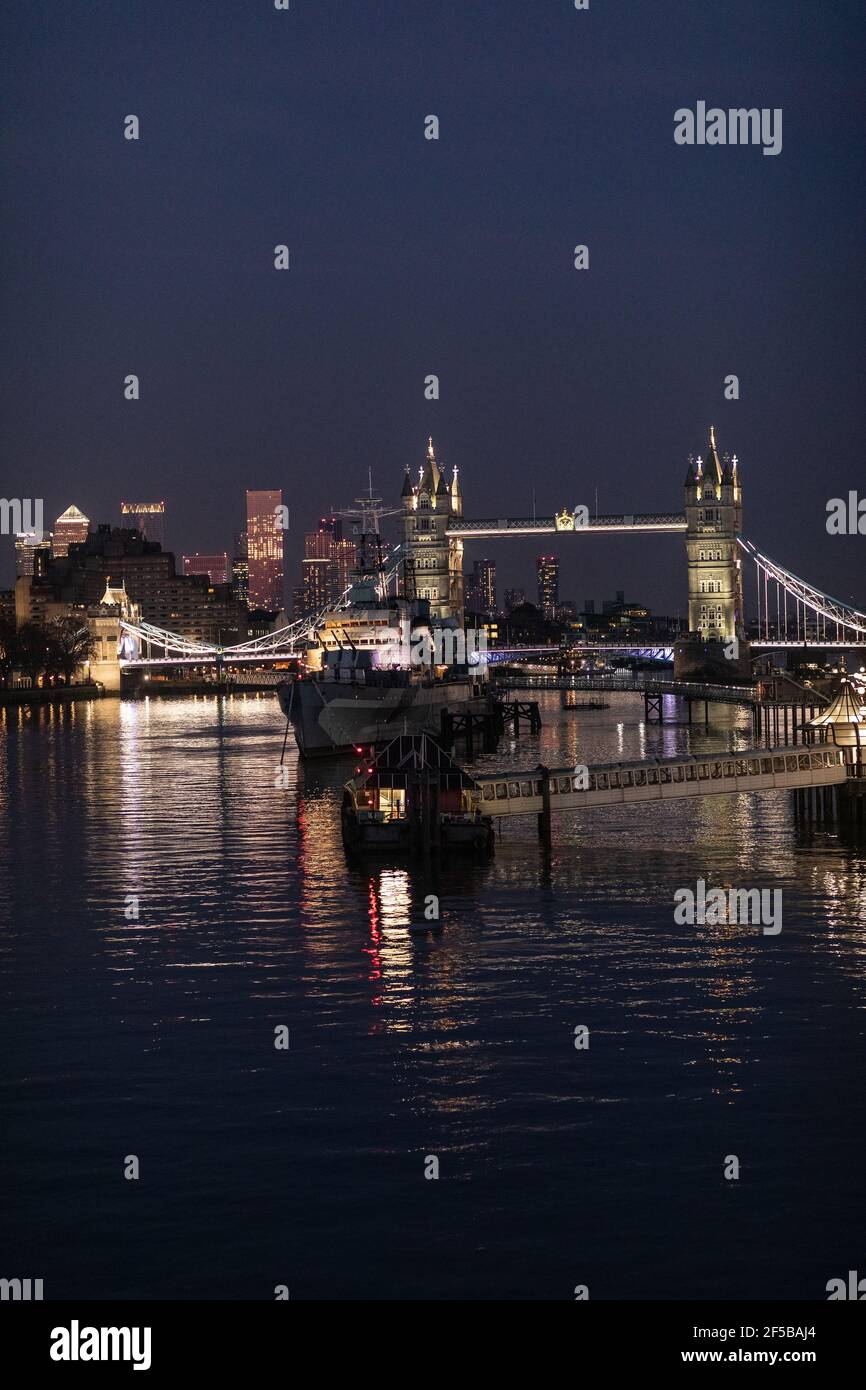 The Thames at Sunset Stock Photo - Alamy