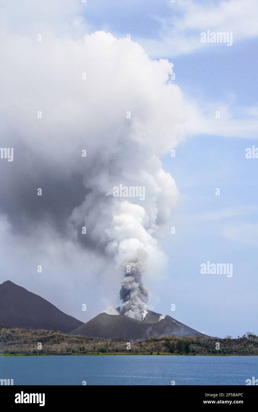 Mt Tavurvur active volcano. Rabaul; Papua New Guinea Stock Photo - Alamy